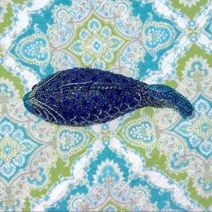 Bags | Luxury Crystal Bling Fish Evening Clutch Bag | Poshmark
